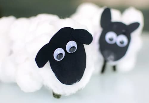 Adorable Sheep Crafts for Kids and Preschoolers